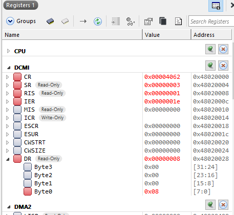 STM32H7A3 DCMI does not capture data. - STMicroelectronics Community