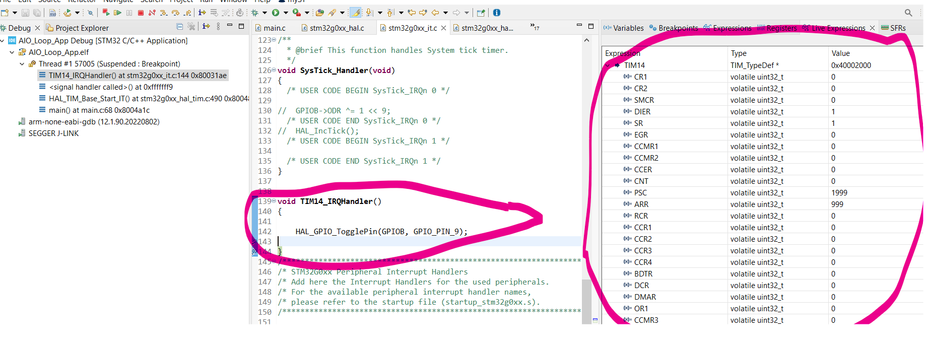 Solved Unable Achieve Delay With Timer14 In Stm32g030kt6 Stmicroelectronics Community 3057