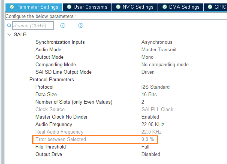 What Is Sai Error Between Selected Cubemx Bug Stmicroelectronics Community