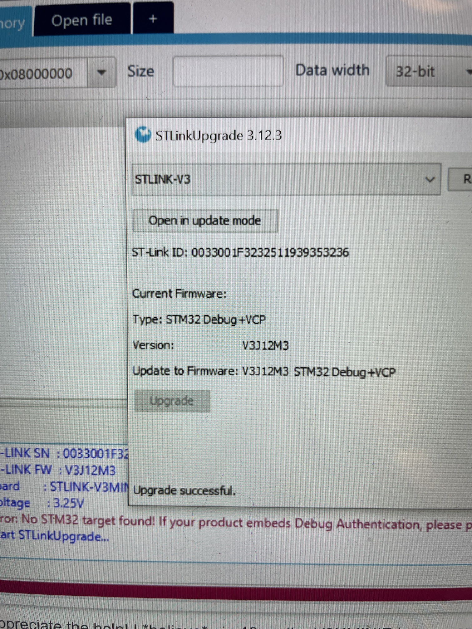 Beginner`s Ask For Help To Flash The Stm32 Stmicroelectronics Community