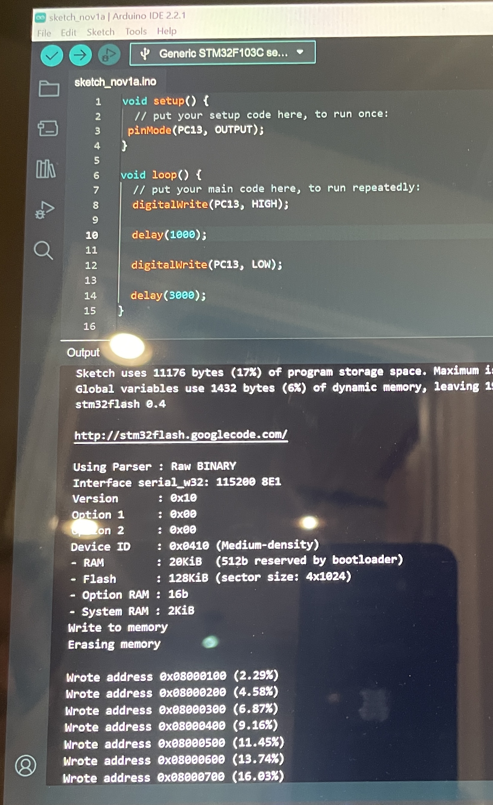 Beginner`s ask for help to flash the STM32 - STMicroelectronics Community