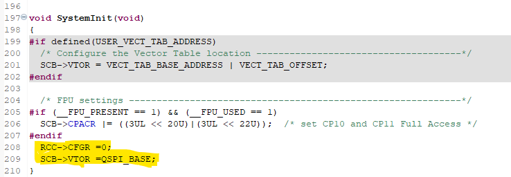 Not Able To Debug Code Executing From Qspi Memory Stmicroelectronics Community