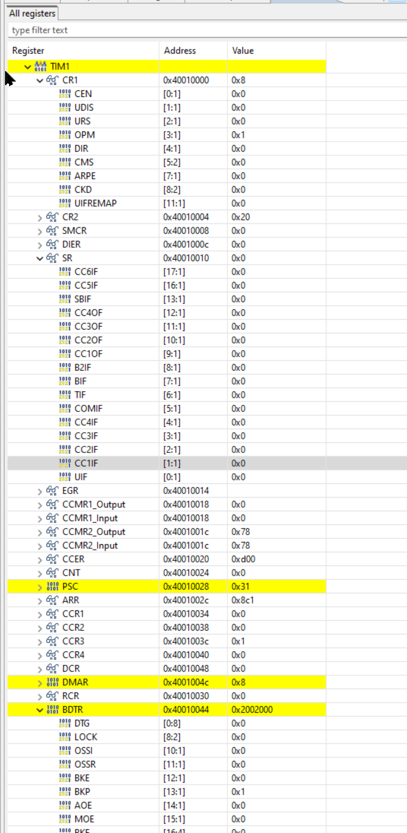 Solved: STM32H7B3I Timer 1 - Software intiated One Pulse M... - STMicroelectronics Community