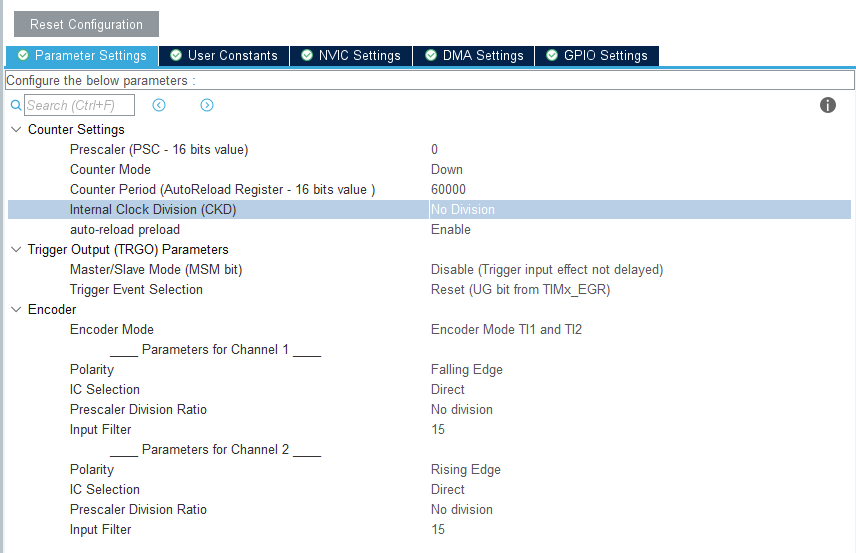 Stm32f103 And Encoder Mode Stmicroelectronics Community