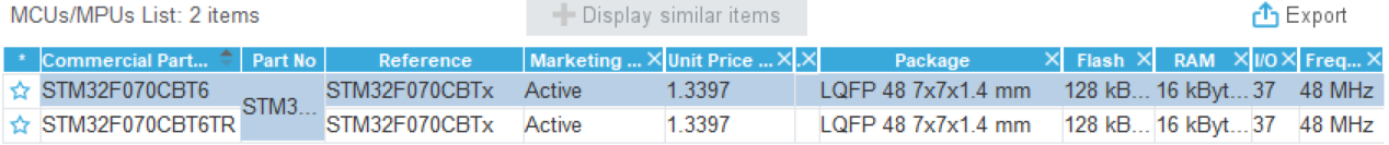 Solved: Regarding MCU package for NUCLEO-F070CB in STM CUB... - STMicroelectronics Community