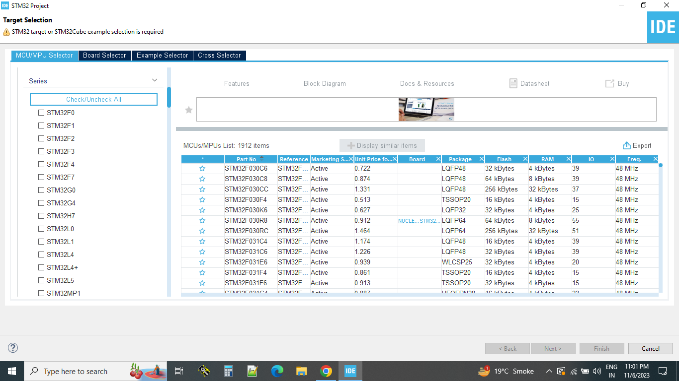 Solved Stm32cubeide Not Showing Stm32c0 Series When Sta Stmicroelectronics Community