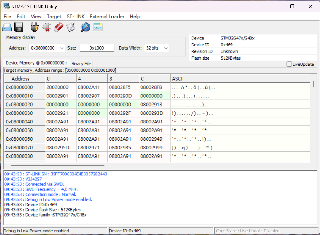 Stm32g474 Error Code Stmicroelectronics Community 