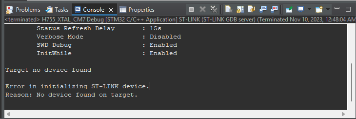 Solved: The LED of the STLINK-V3 on NUCLEO-H755ZI-Q Board ... - STMicroelectronics Community