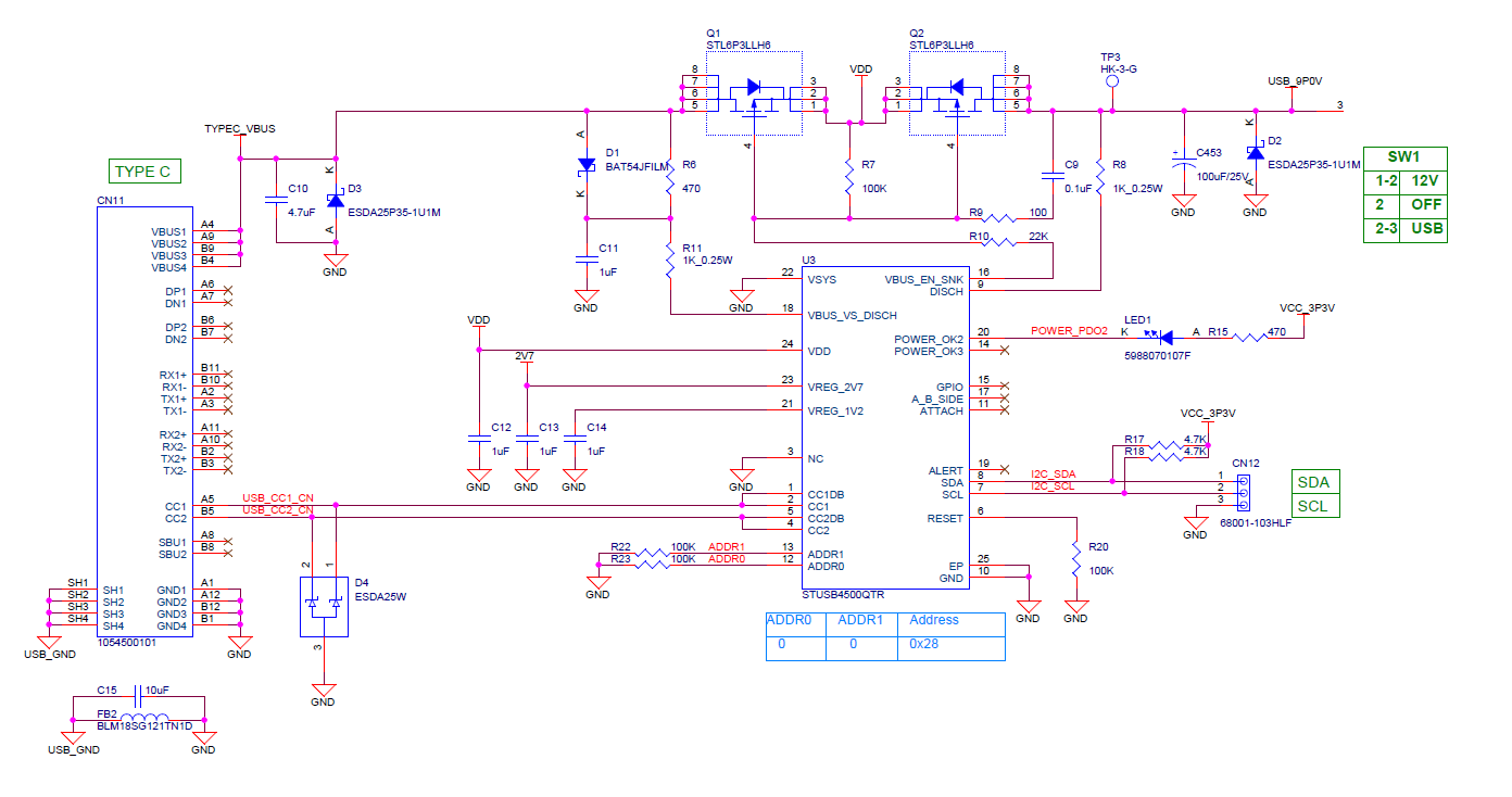 Troubleshooting Custom Board with STUSB4500QTR - P ...