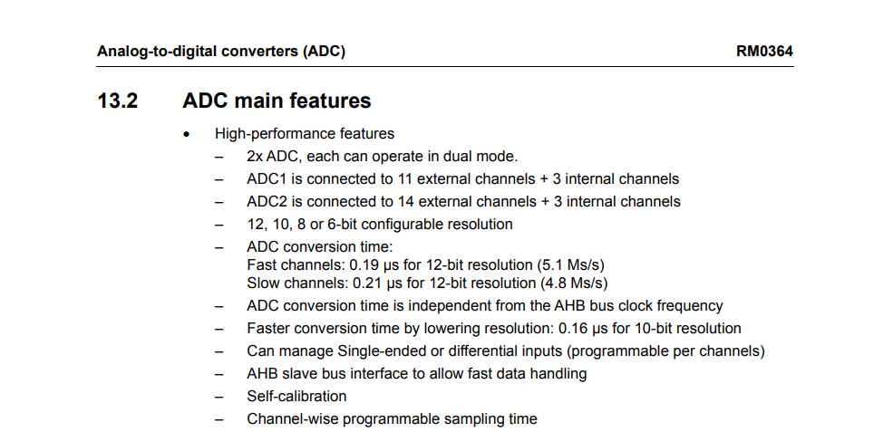 Issue With Adc Conversion Time Stmicroelectronics Community
