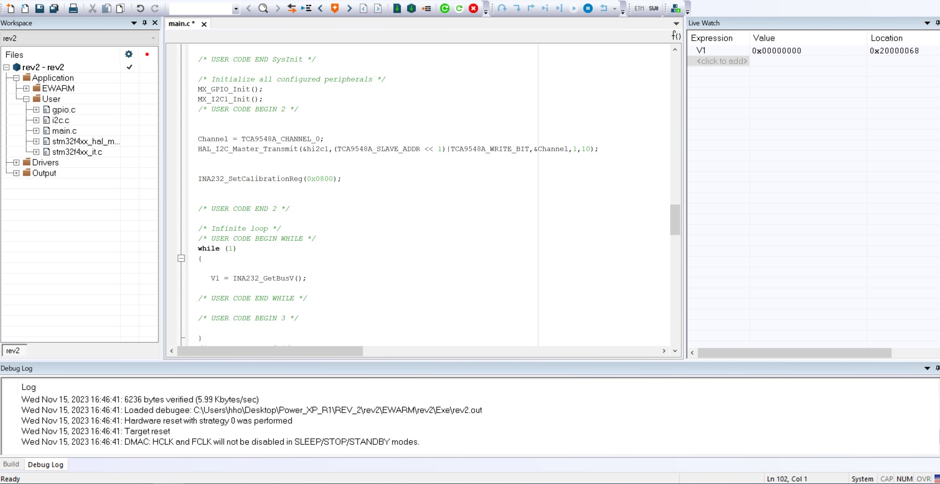 Stm32f407 I2c Ina232 Problem Stmicroelectronics Community