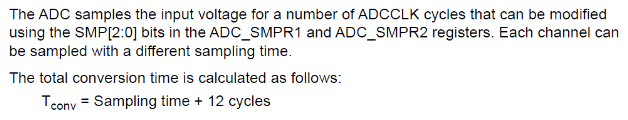 Solved Adc Conversion Time And Sampling Time Stmicroelectronics