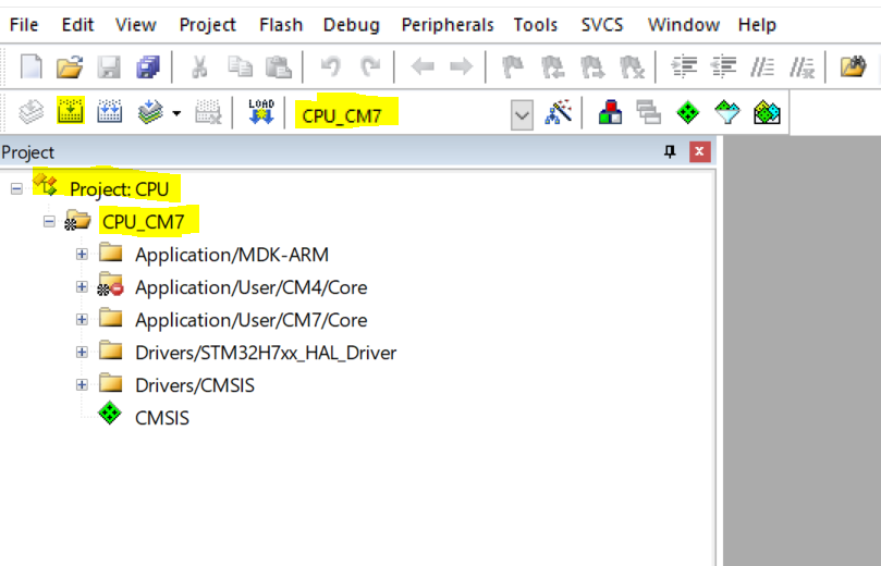 Solved How To Create Multicore Mdk Arm Project Using Stm3 Stmicroelectronics Community 2086