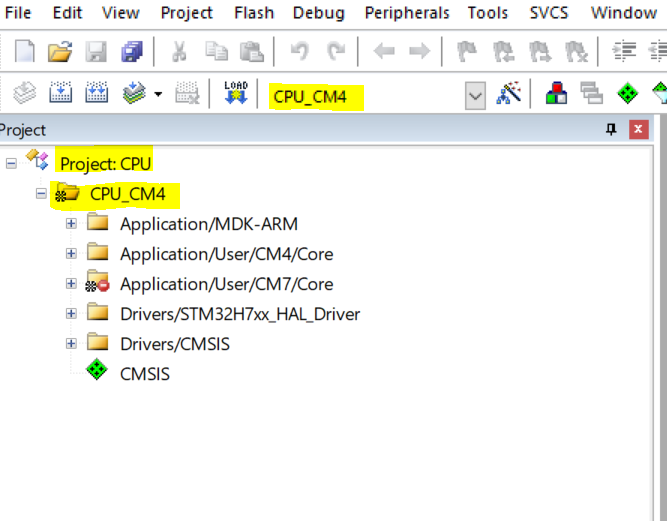 Solved: How to create multicore MDK-ARM project using STM3... - STMicroelectronics Community