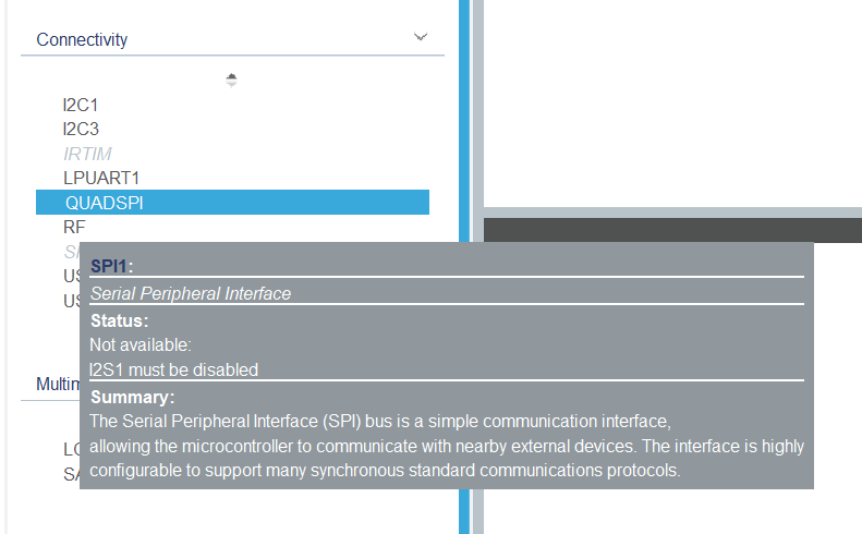 Solved Stm32wb55ce Pinout And Configuration Interface Has S Stmicroelectronics Community