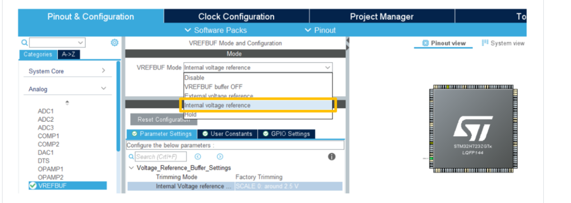 Solved Vref Buff Configuration Stmicroelectronics Community 