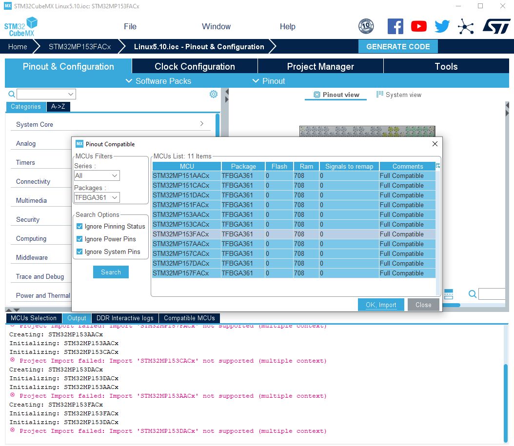 Mcu1 To Mcu2 Migration Option Within Stm32cubeide Stmicroelectronics Community