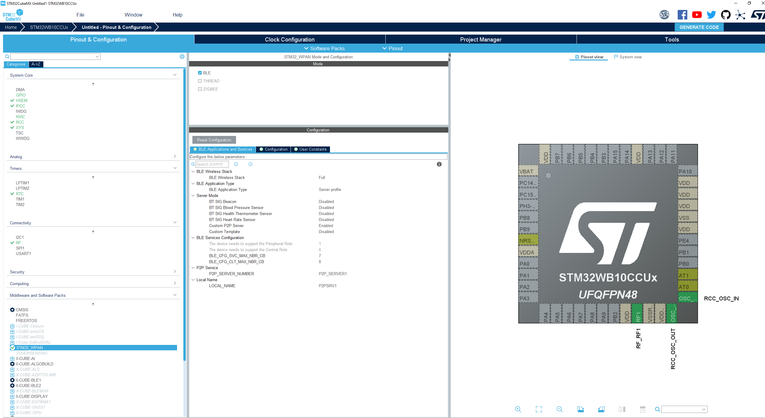 Ble How To Remove The Gatt Attribute Service Stmicroelectronics Community