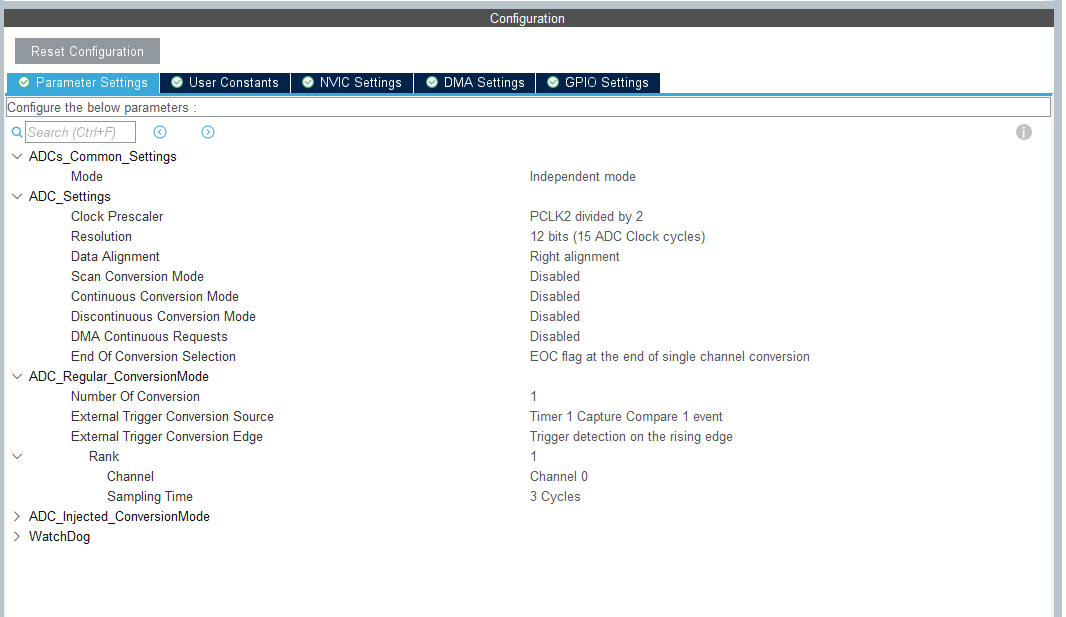 How To Trigger Adc From Tim1 Internally Stmicroelectronics Community