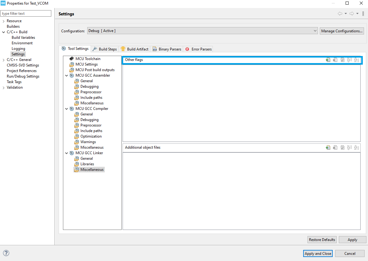 I want to discard unused sections using -gc-sectio... - STMicroelectronics Community