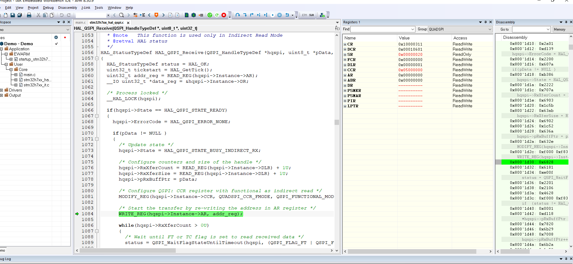 Solved Stm32h743 Qspi For Ad7616 Stmicroelectronics Community 