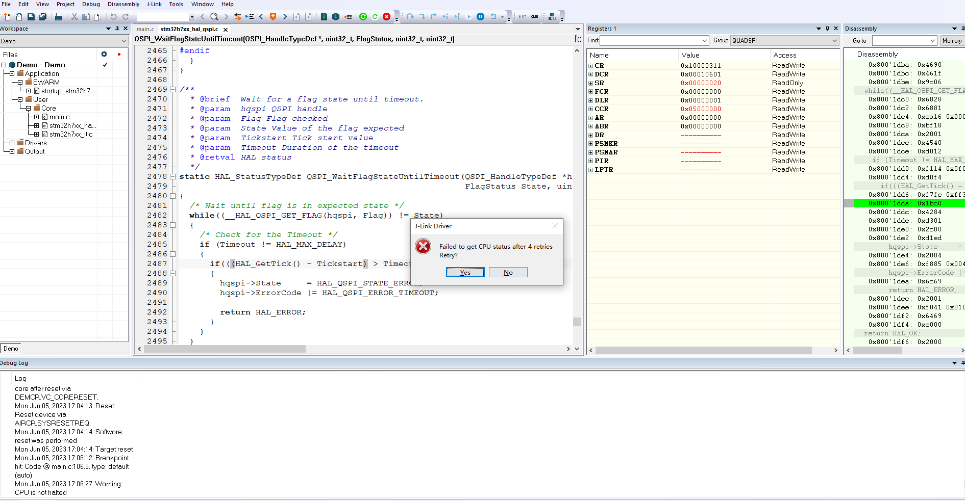 Solved: STM32H743 + QSPI for AD7616 - STMicroelectronics Community