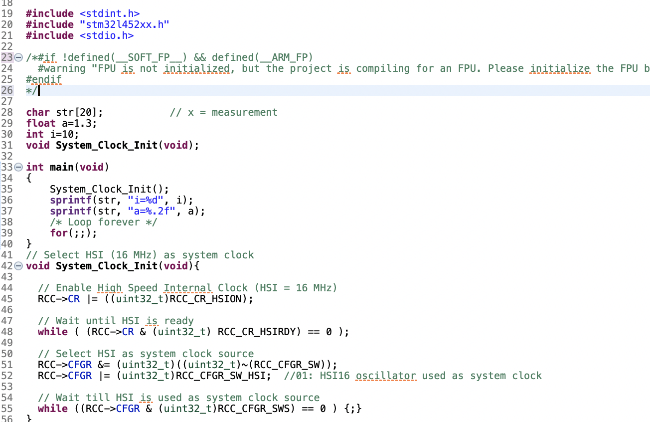 Solved Solved Sprintf With Floating Point Number Enters Stmicroelectronics Community