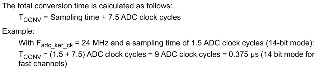 Solved Adc Sampling Frequency Stm32h743zit Stmicroelectronics Community