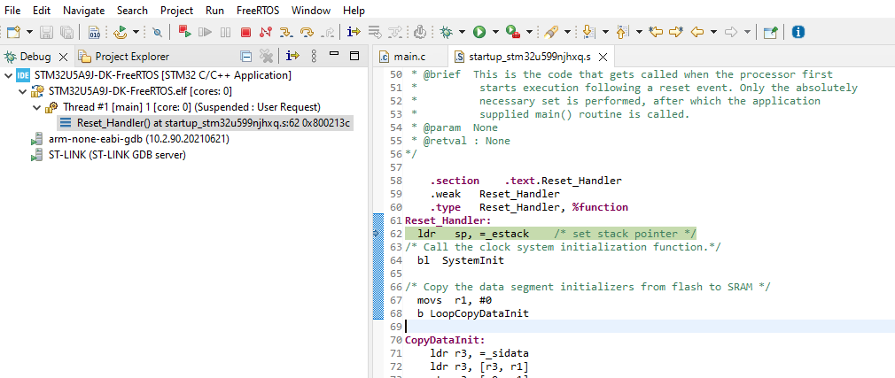 Stm32cubeide Debugger Not Working On Stm32u5a9j Dk Stmicroelectronics Community 4152