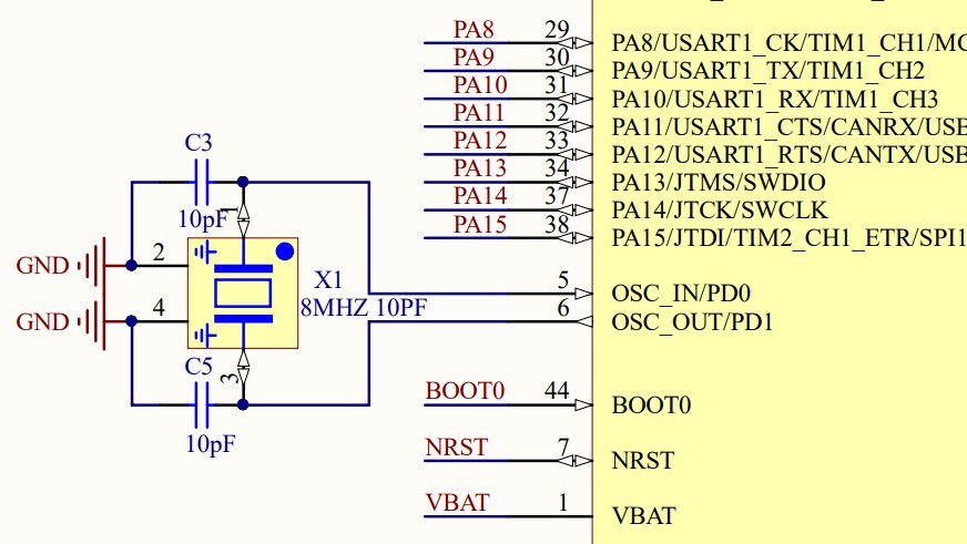 Solved: External crystal on STM32F303CCT6 - STMicroelectronics Community