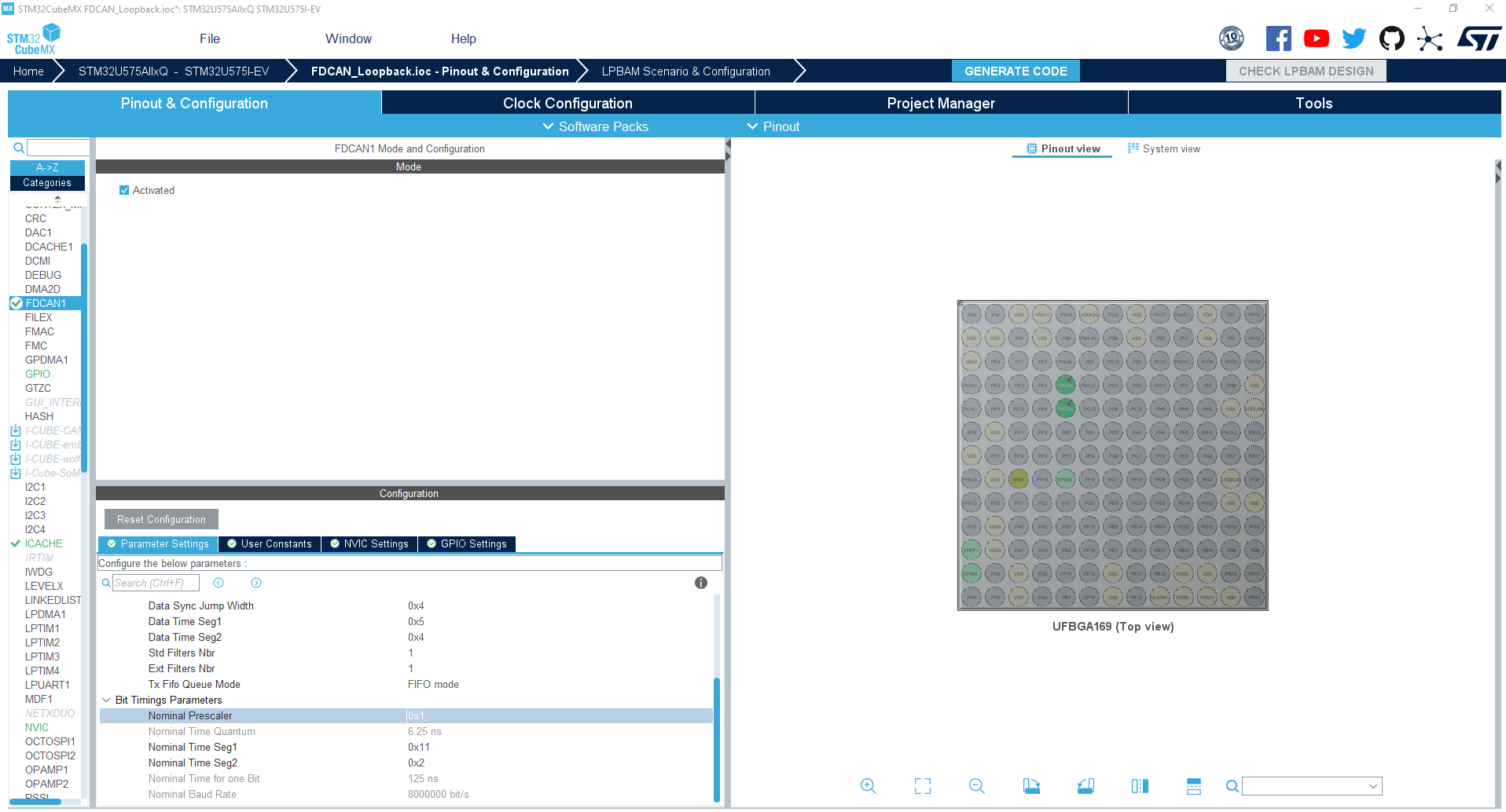 How To Set Fdcan Baud Rate 8 Mbit S In Cubemx Stmicroelectronics Community