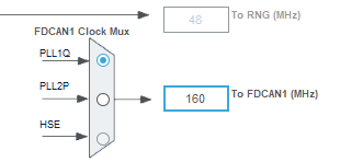 How to set FDCAN baud rate 8 MBit/s in CubeMX? - STMicroelectronics ...