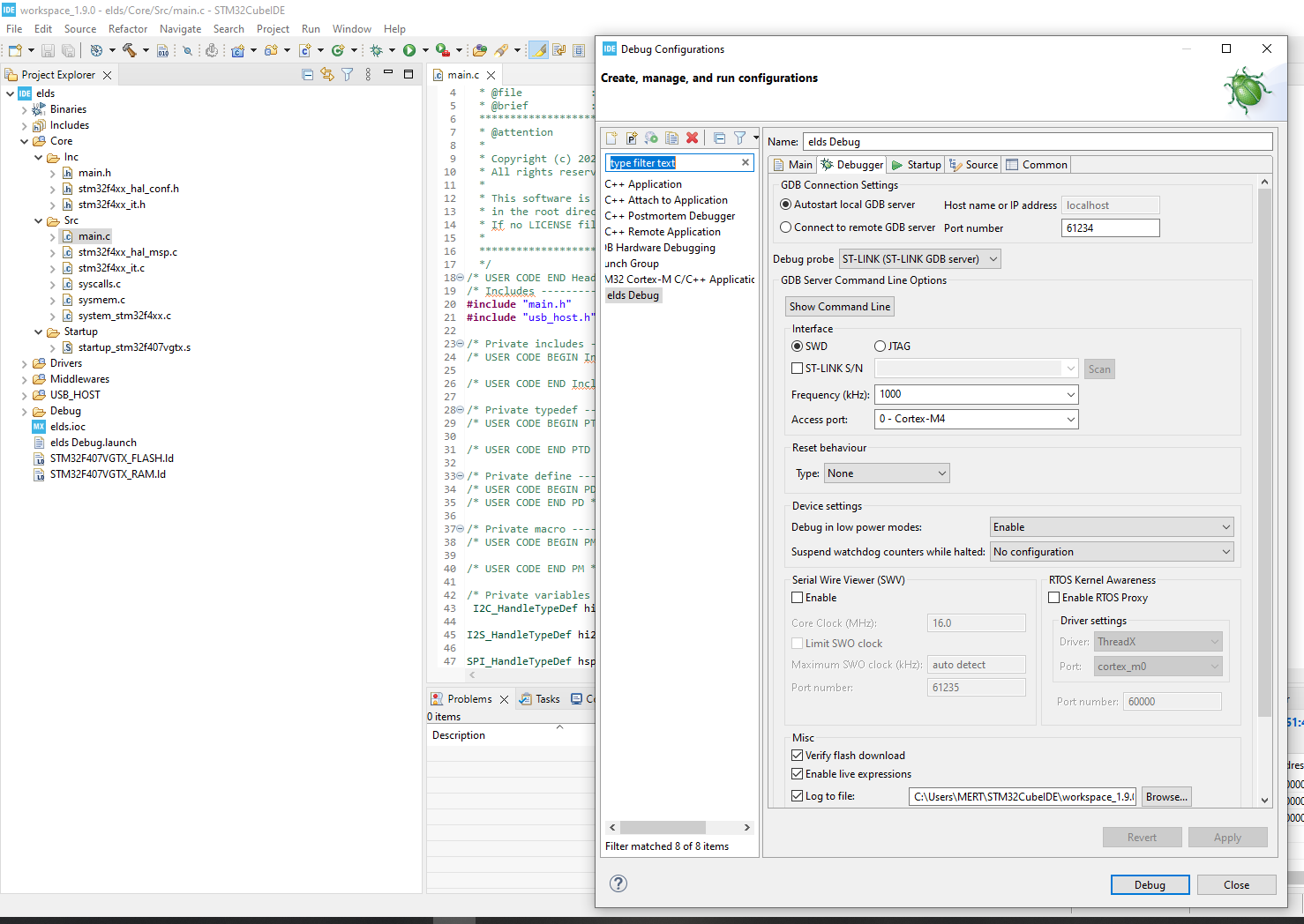 I Cant Debug Stm32f407 Discovery Please Help Stmicroelectronics Community