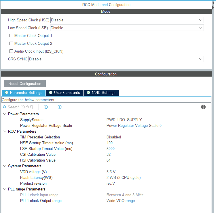 Solved: H743BI: Can't setup CPU clocks above 200 MHz - STMicroelectronics Community