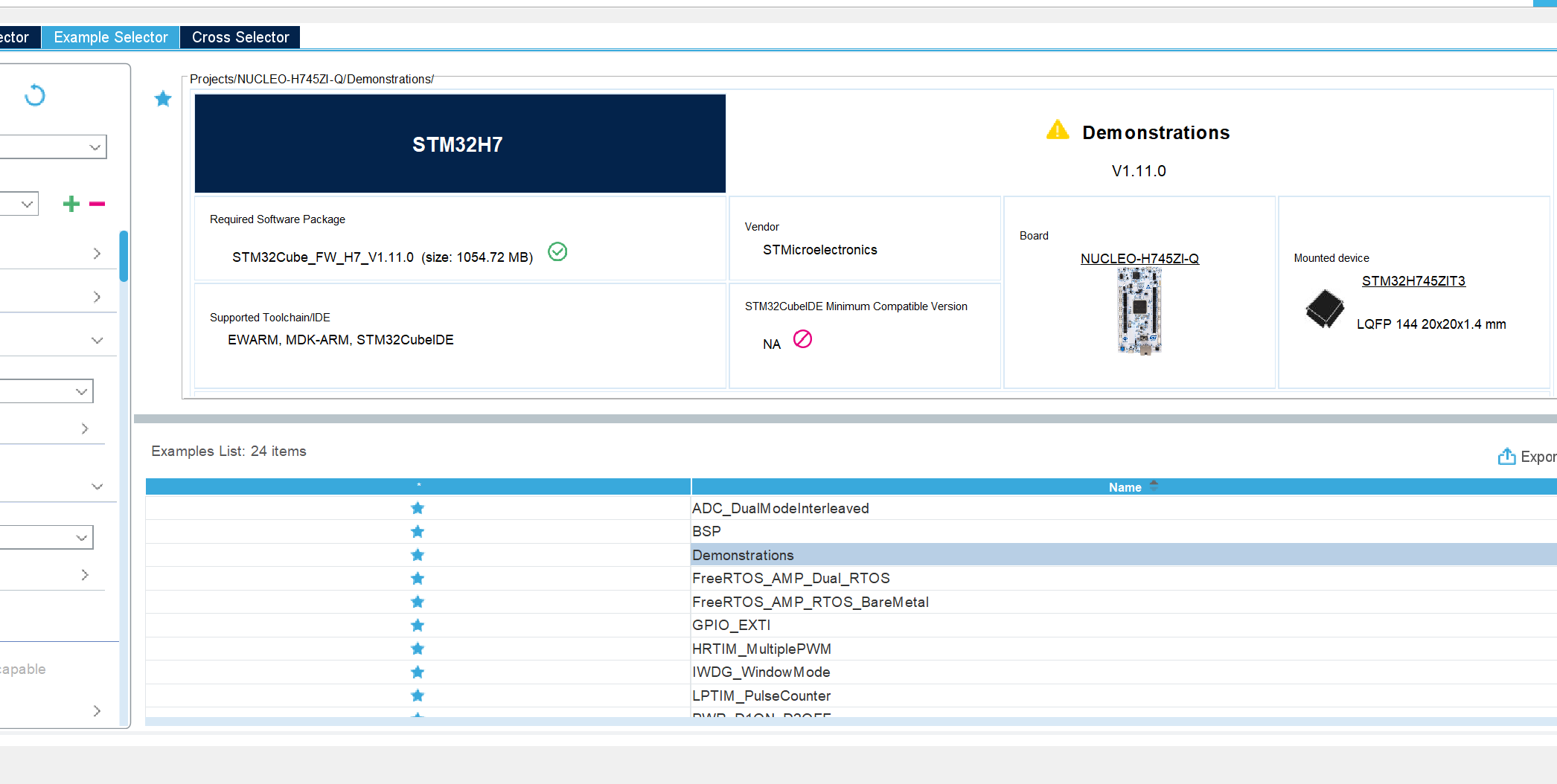 Solved Stm32cubeide Creating A Project From Example For Stmicroelectronics Community