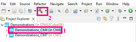 Solved: STM32CubeIDE: Creating a project from example for ... - STMicroelectronics Community