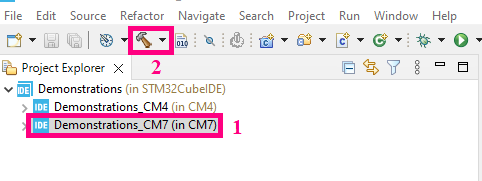 Solved: STM32CubeIDE: Creating a project from example for ... - STMicroelectronics Community