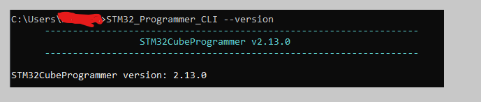 Solved Stm32cubeprogrammer Cli Get Version Command Availa Stmicroelectronics Community 4970