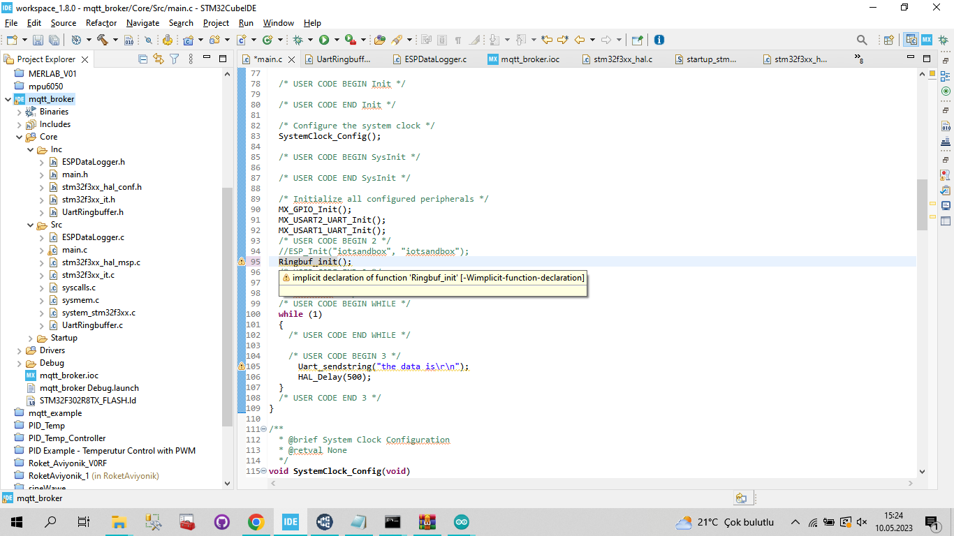I Am Having A Problem With Uart Communication I A Stmicroelectronics Community