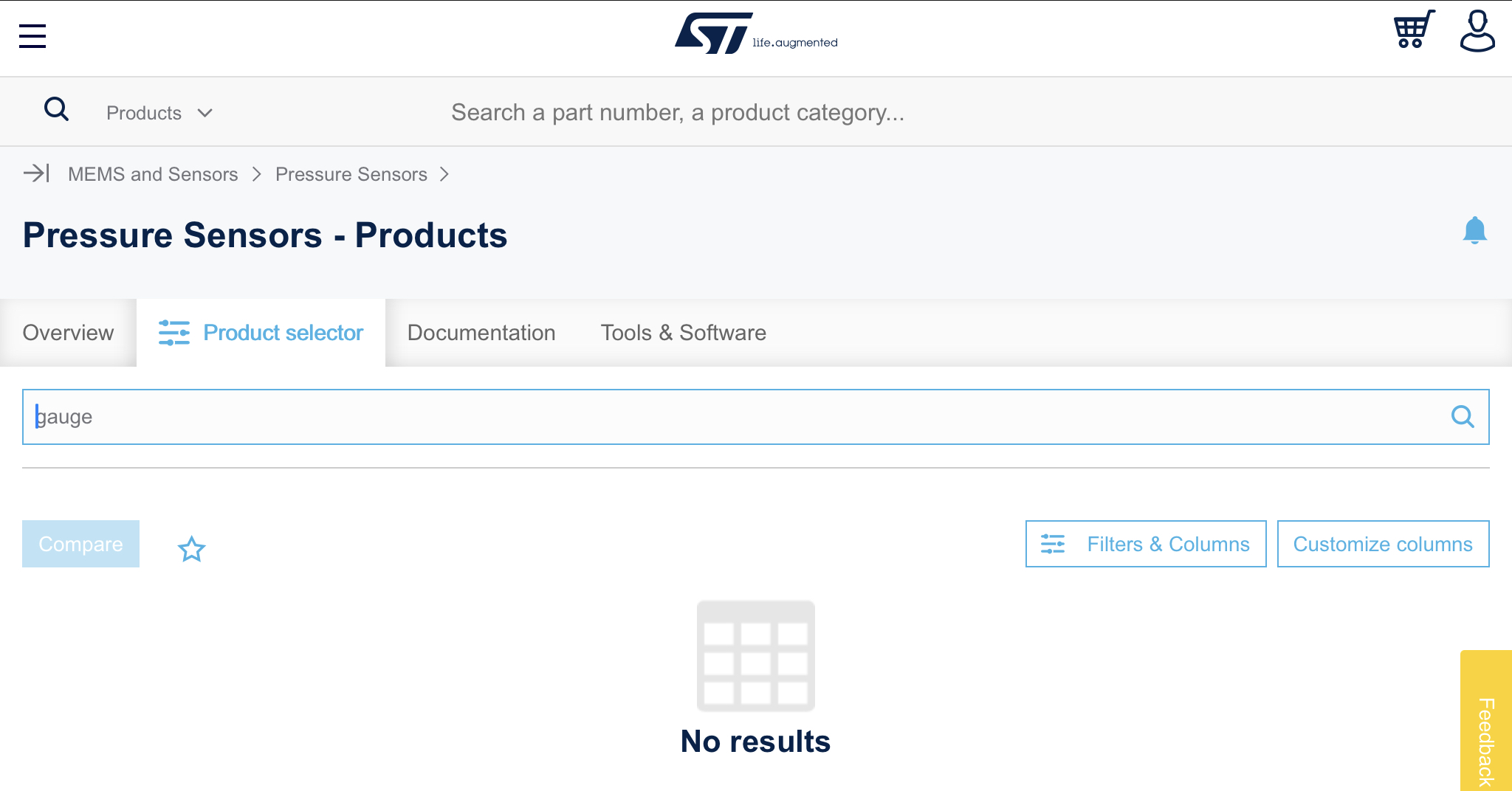 Solved: Hello. Does ST offer Gauge (Gage) Pressure Sensors ...