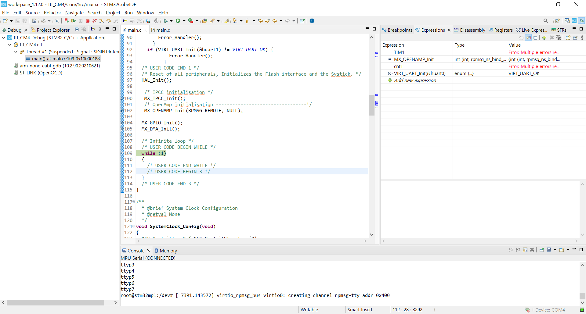 Stm32mp157 Debug Openamp Stmicroelectronics Community