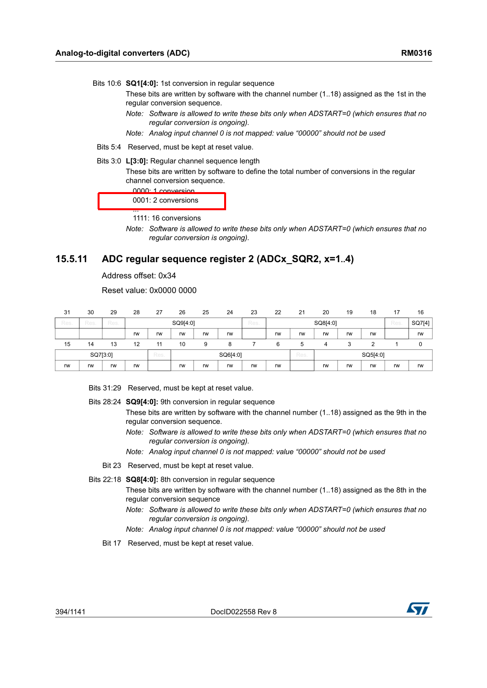 Solved: How can I configure DMA to transfer an ADC sample ... - STMicroelectronics Community