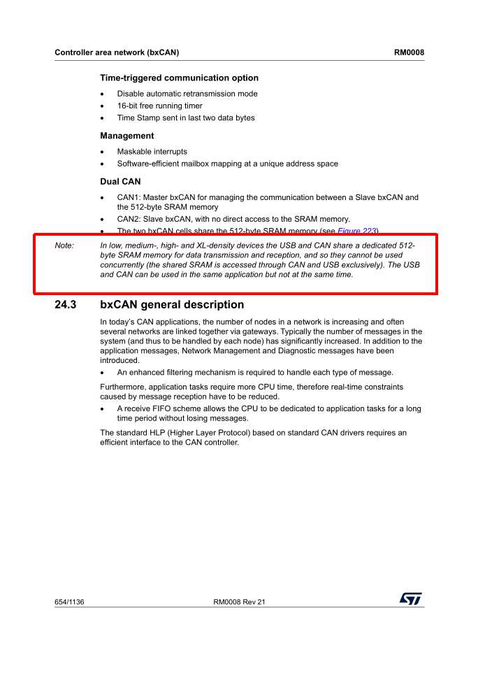Using Can And Usb Cdc At The Same Time Stm32f303c Stmicroelectronics Community