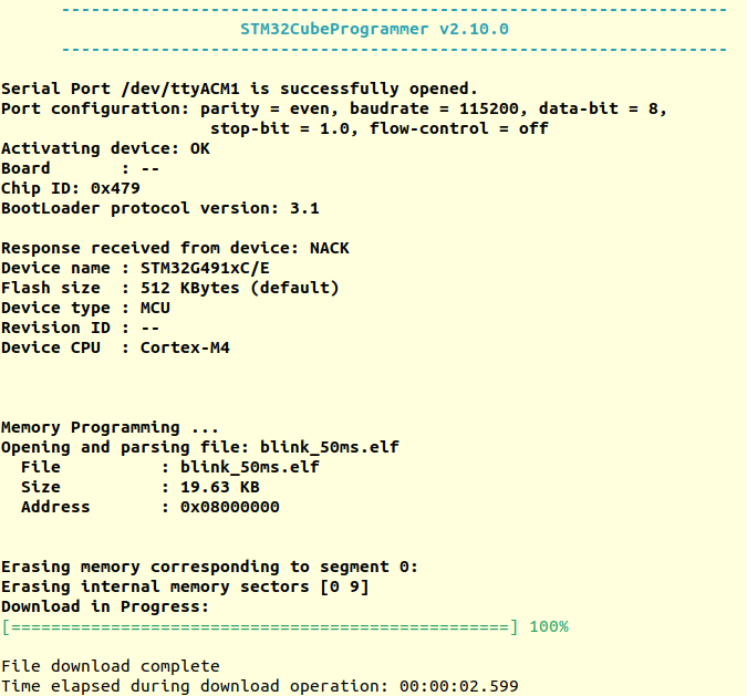 Solved: STM32CubeProgrammer is writing to the wrong memory... - STMicroelectronics Community