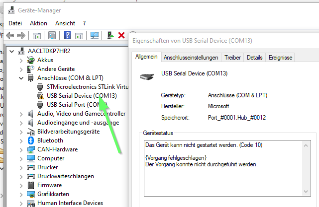 Nucleo STM32H7A3, AzureRTOS_H7, USBX CDC_ACM gener... - STMicroelectronics Community