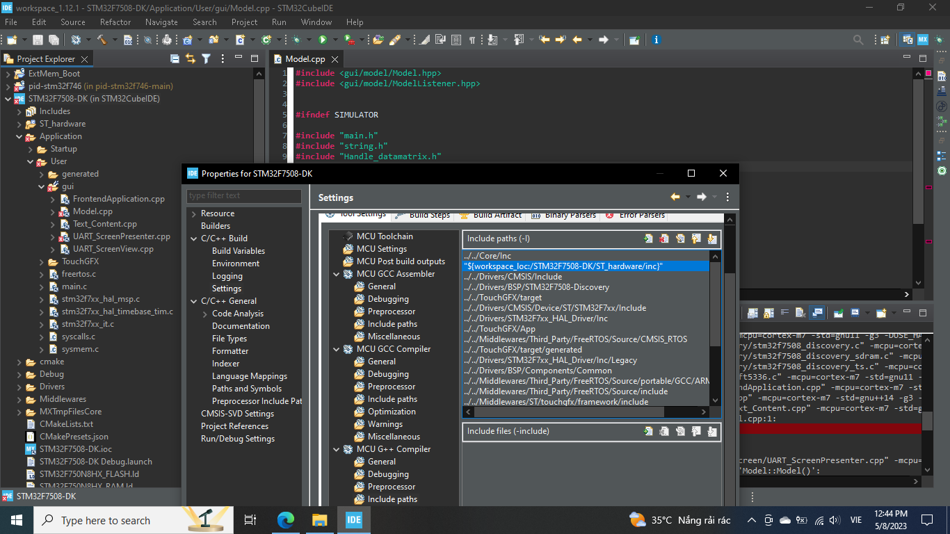 Solved: how i can add my soucre file to TOUCH GFX ?? - STMicroelectronics Community
