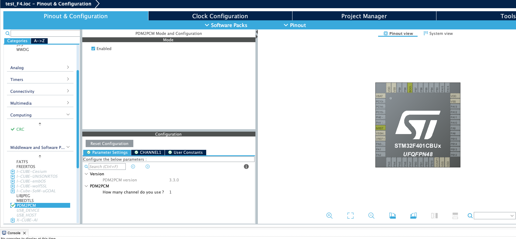 How to use PDM2PCM middleware/library for STM32WBx... - STMicroelectronics Community