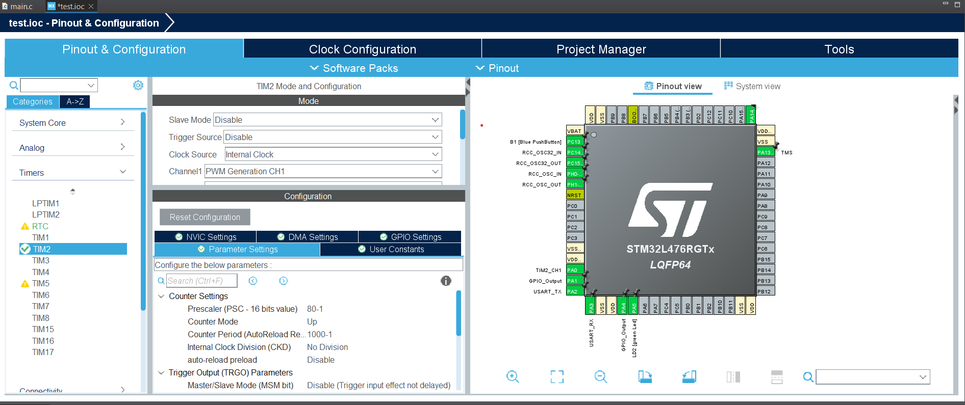Timers Not Outputting Pwm Stmicroelectronics Community