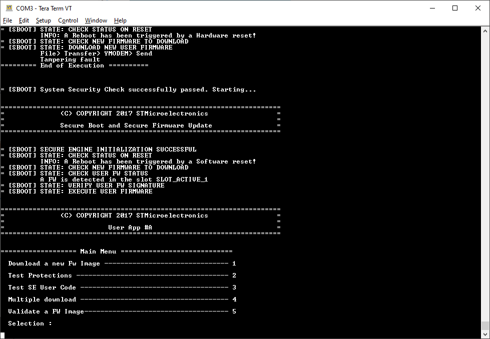 Firmware Download Via Y Modem Crashes With The Fol Stmicroelectronics Community