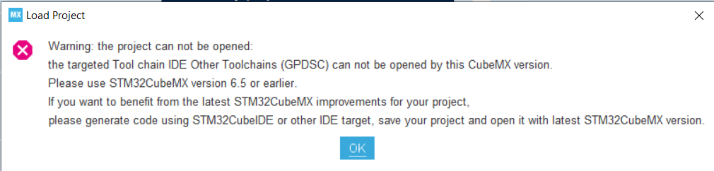 STM32Cube MX Version Compatibility - STMicroelectronics Community